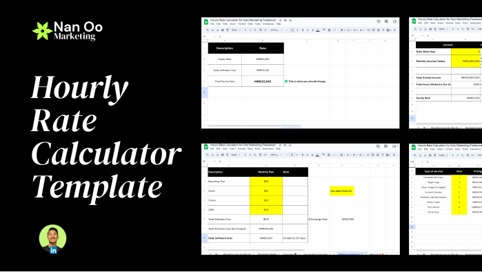 Hourly Rate Calculator Template | Google Sheet Hourly Rate Calculator Template | Google Sheet
